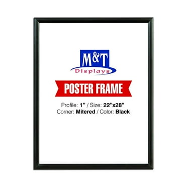 32x48 Picture Frame Black Wood 32x48 Frame 32x48 Style Flat - Walmart.com
