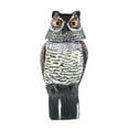 360 Rotating Head Owl Decoy, Realistic Sounds, Outdoor Bird Deterrent ...