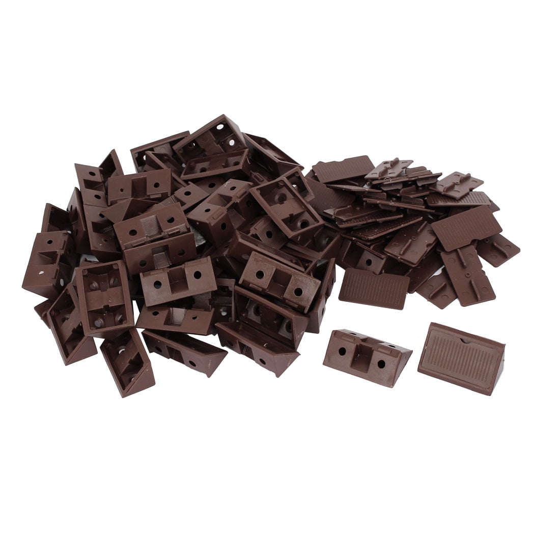 Click here for Unique Bargains Closet Plastic 4 Holes Shelf Corne... prices