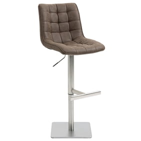 Somerset Home High Back Padded Swivel Bar Stool – Dark Brown, Black ...