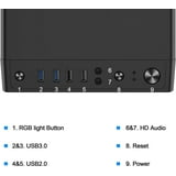 MUSETEX 8 PCS ARGB Fans ATX Mid-Tower Gaming PC Computer Case (T400-MS) - Walmart.com