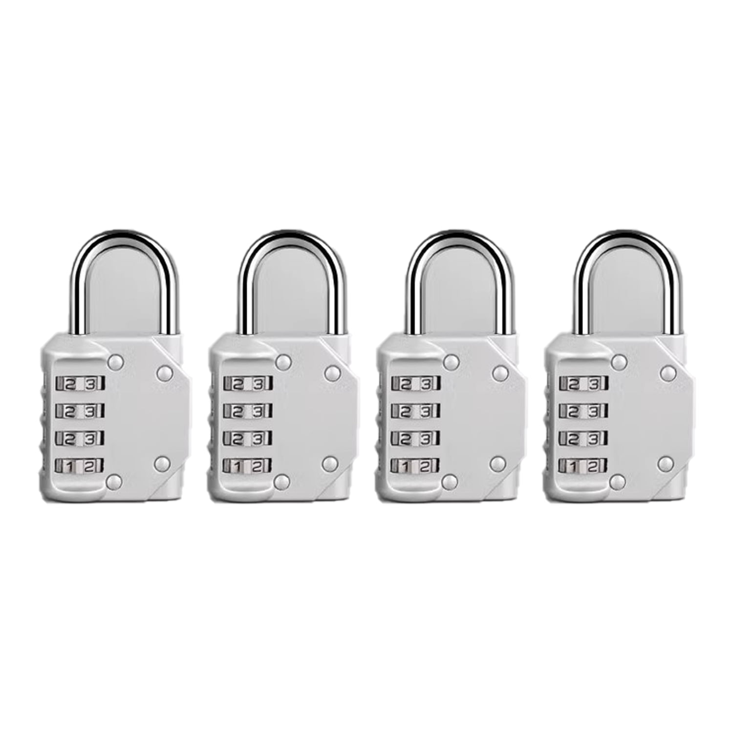 Combination Lock, 4 Digit Combination Padlock for School Gym Sports ...