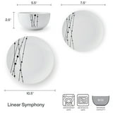 Free Shipping! Studio Nova 12-Piece Linear Symphony Porcelain ...