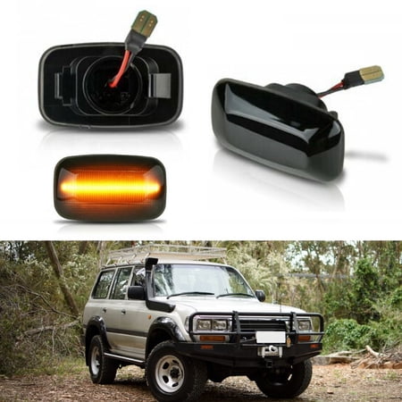 Dynamic Led Side Marker Light Indicator For Toyota Land Cruiser 70 80 ...