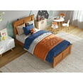 AFI Charlotte Twin Wood Low Profile Platform Bed with Matching ...