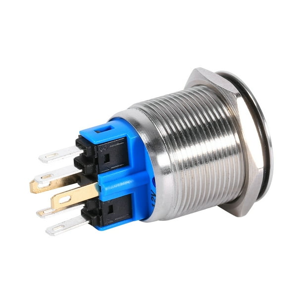 Led Latch Button Switch Led Button Switch Push Button Switch 22mm 12V 6 ...