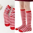 Breathable Elastic Striped Socks For 3-12Y Boys And Girls Nonslip ...