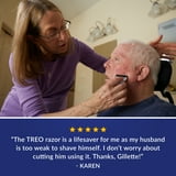 Gillette TREO Disposable Caregiver Razor with Ergonomic Handle, Safety ...