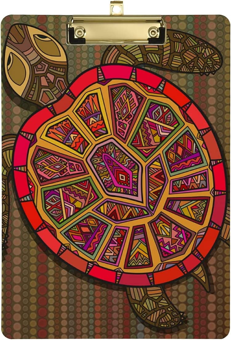 FMSHPON Turtle Clipboard Hardboard Wood Nursing Clip Board and Pull for ...