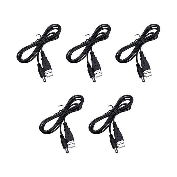 5X USB To 5.5mm / 2.1mm 5V DC Barrel Jack Power Cable - Walmart.ca