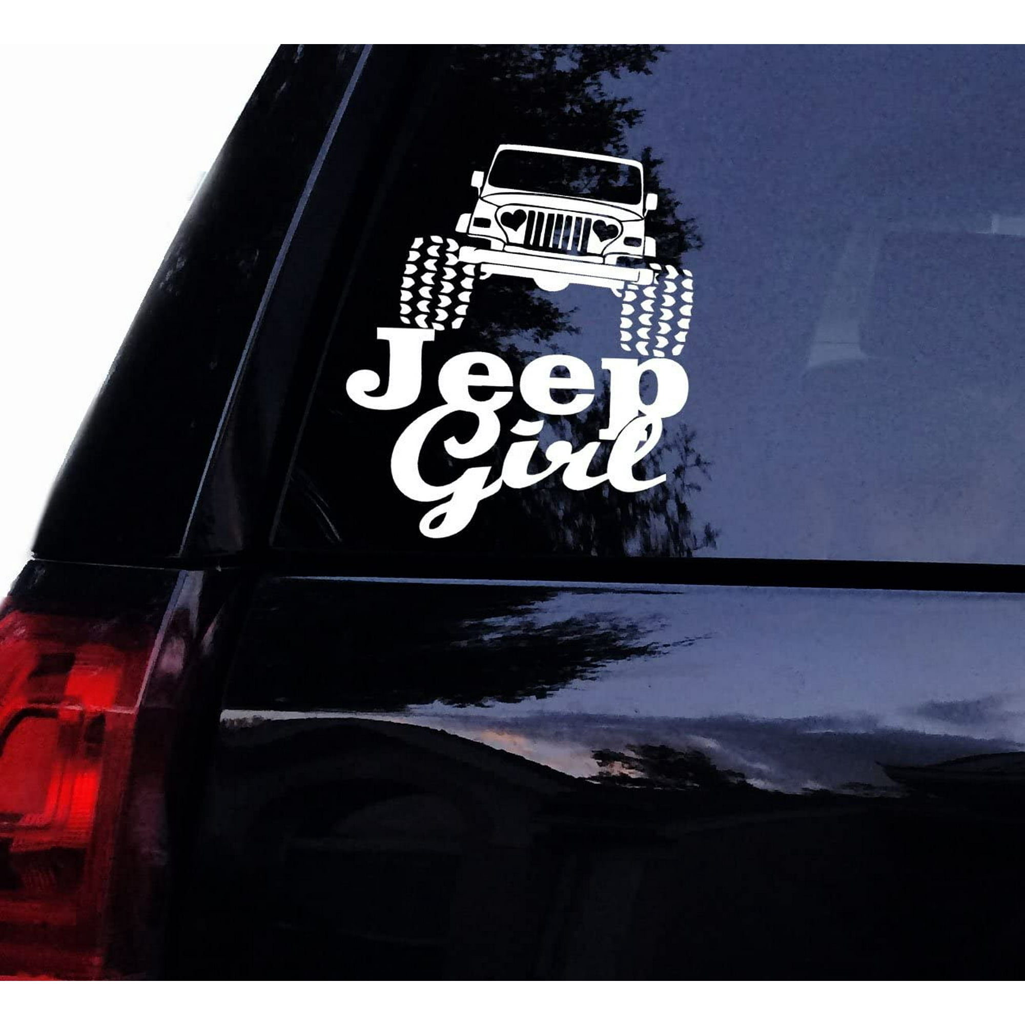 Click here for Yeater Jeep Decal -Jeep Girl Heart Headlights Car... prices