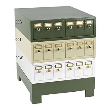 Gondola QS-304-28 Free Standing Slider System with 28 Bins, Ivory ...