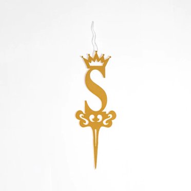 Decorative Acrylic Cake Topper Candle LETTER 'L' - Walmart.com