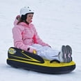 Sports Stuff Inflatable Descender Snow Sled with Side Stabilizer Wings ...
