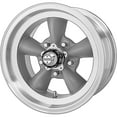 American Racing Vintage 15x6 5x120.65 Gray Machine Aluminum Rim, VN105 ...