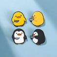 Gknet Cutie Killer Enamel Pins Chick Little Penguin Dagger Knife Brooches Lapel Badtu A4
