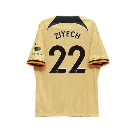 HEFEI，22-23 Chelsea F.c. Away Shirt Number 22 Hakim Ziyech Jersey Man ...