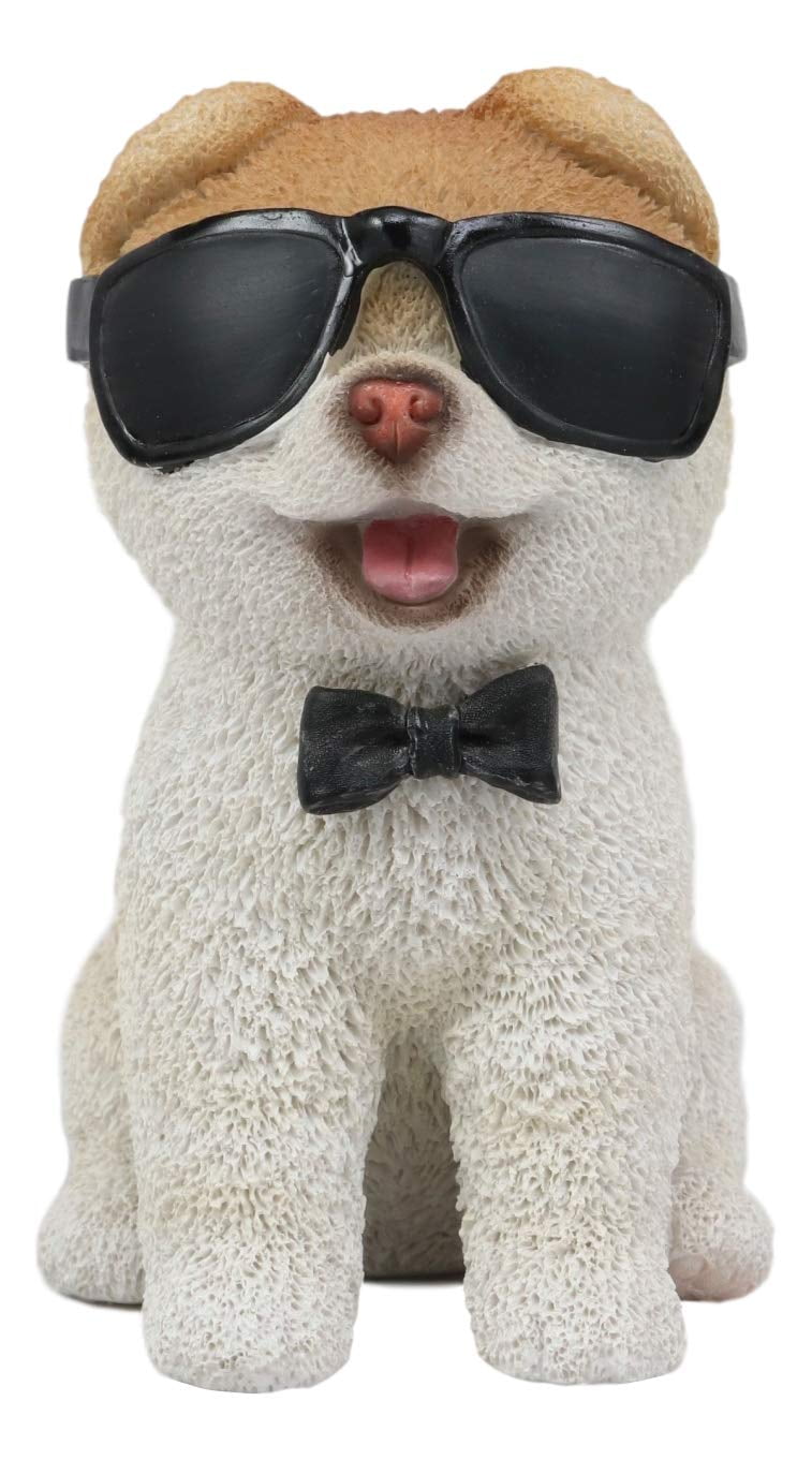 Ebros Sunglasses Cool Boo The World's Cutest Pomeranian Dog Statue Pet ...