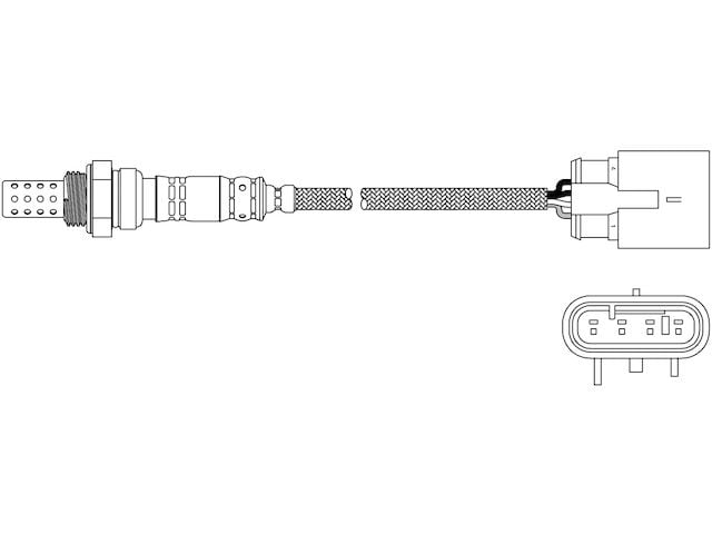 Downstream Oxygen Sensor - Compatible with 2012 - 2019 Fiat 500 2013 ...