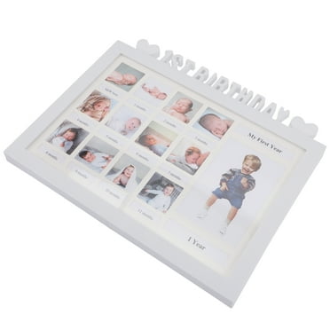 Newborn Baby 1st Year Keepsake Frame, 12-Month Milestone, Baby Shower ...