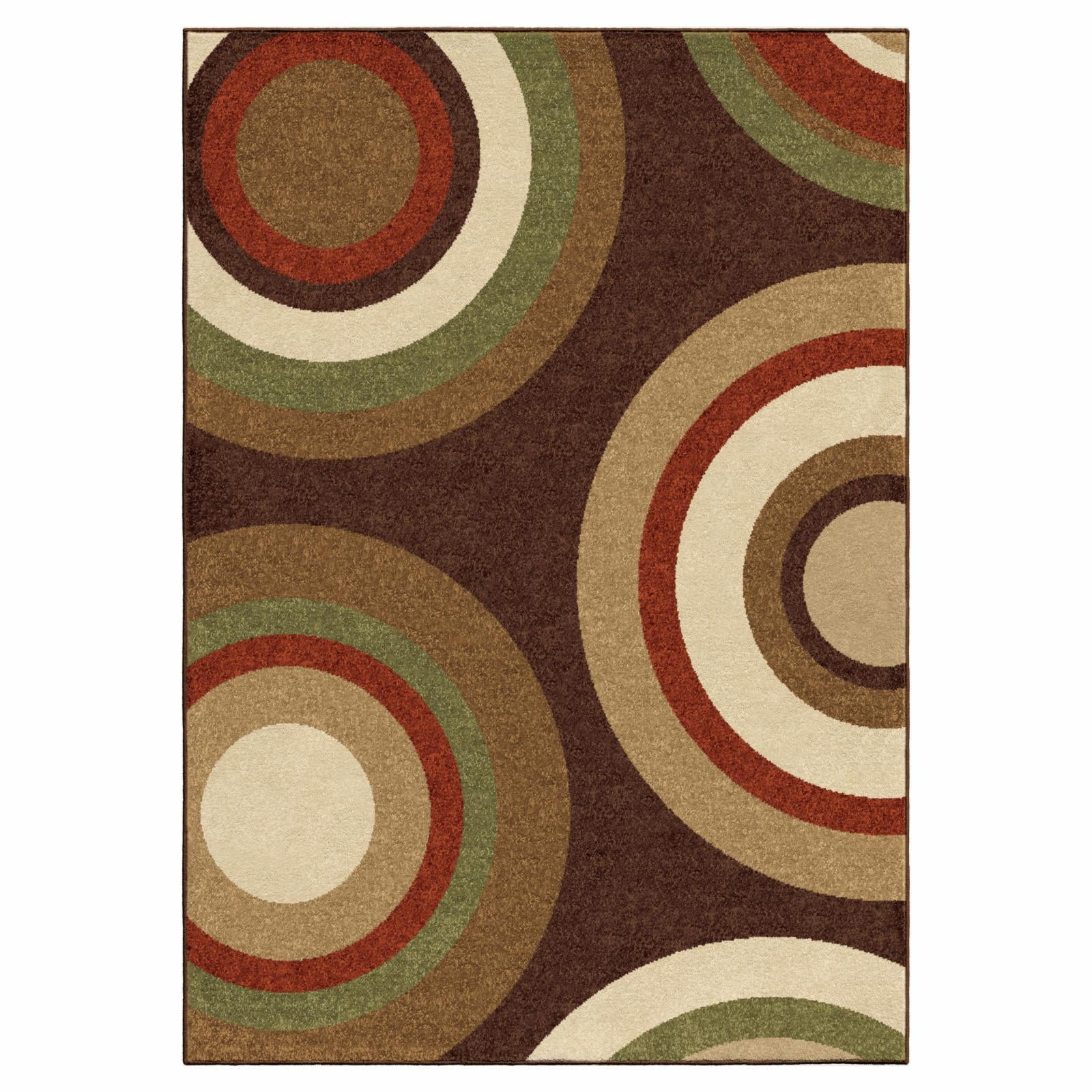 Orian Rugs Circles Sequoia Indoor/Outdoor Area Rug - Walmart.com