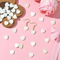 1 Box 60Pcs 12mm Heart Shaped Shell Beads Flat Mother of Pearl Beads ...
