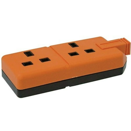 (Orange) - Permaplug by Masterplug Two Socket Trailing Socket, without ...