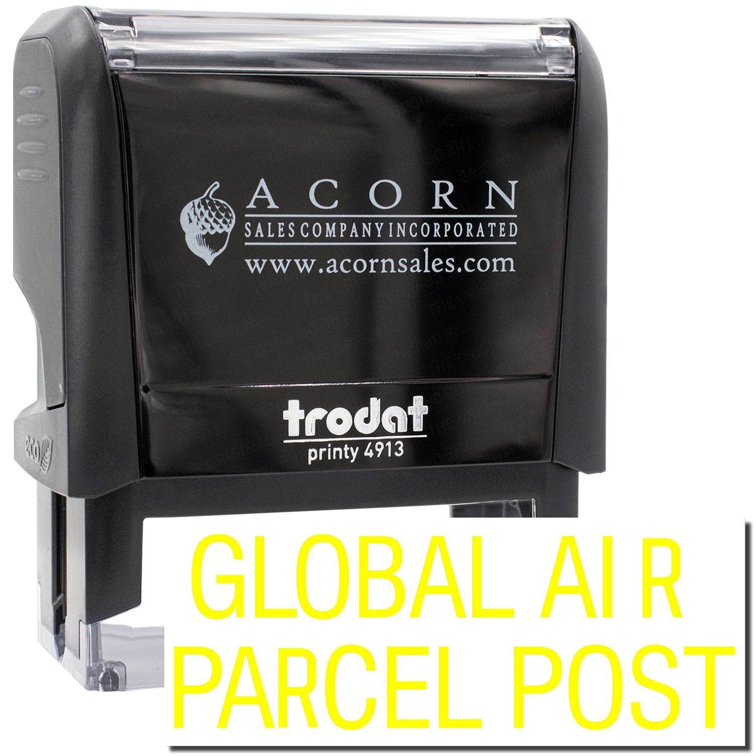 Large Self-Inking Global Air Parcel Post Stamp, Trodat Printy 4913 ...