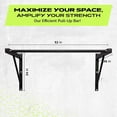 Heavy-Duty Wall Mounted Pull Up Bar - 500 lbs Weight Capacity ...