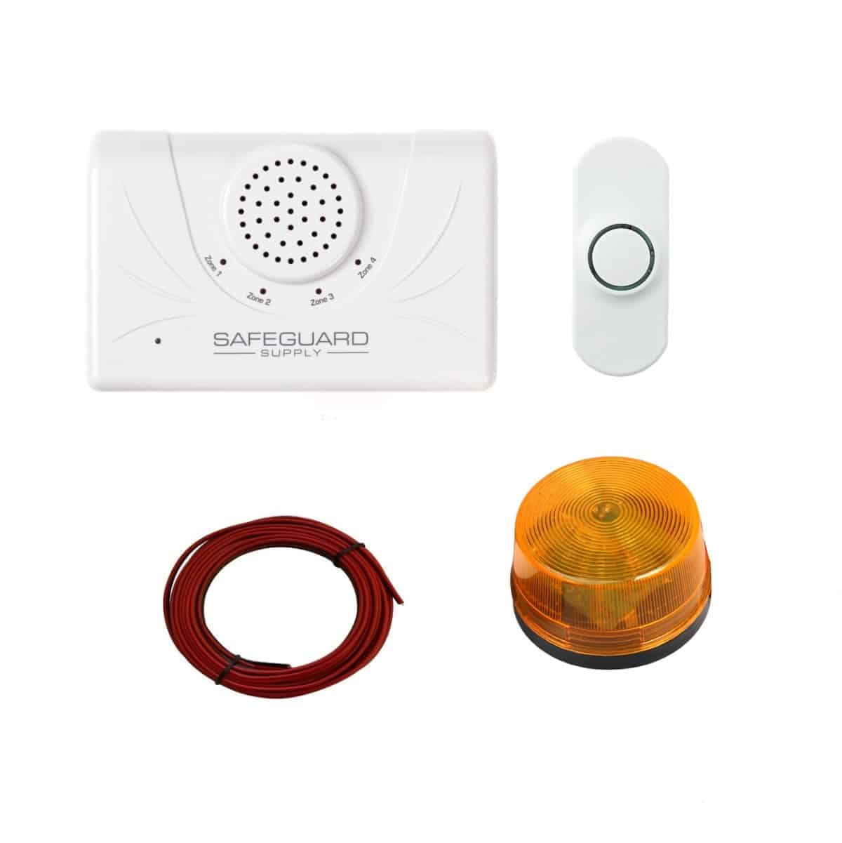 ERA-PBDCR-STROBE Wireless Door Buzzer for Business (Amber) - Walmart.com