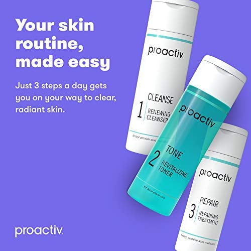 Proactiv 3 Step Acne Treatment, Lavado facial con peróxido de benzoilo Proactiv Proactiv ...
