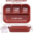 Adult Lunch Box Bento Box, 4 Compartments, 40 Oz/5 Cup, Microwave ...