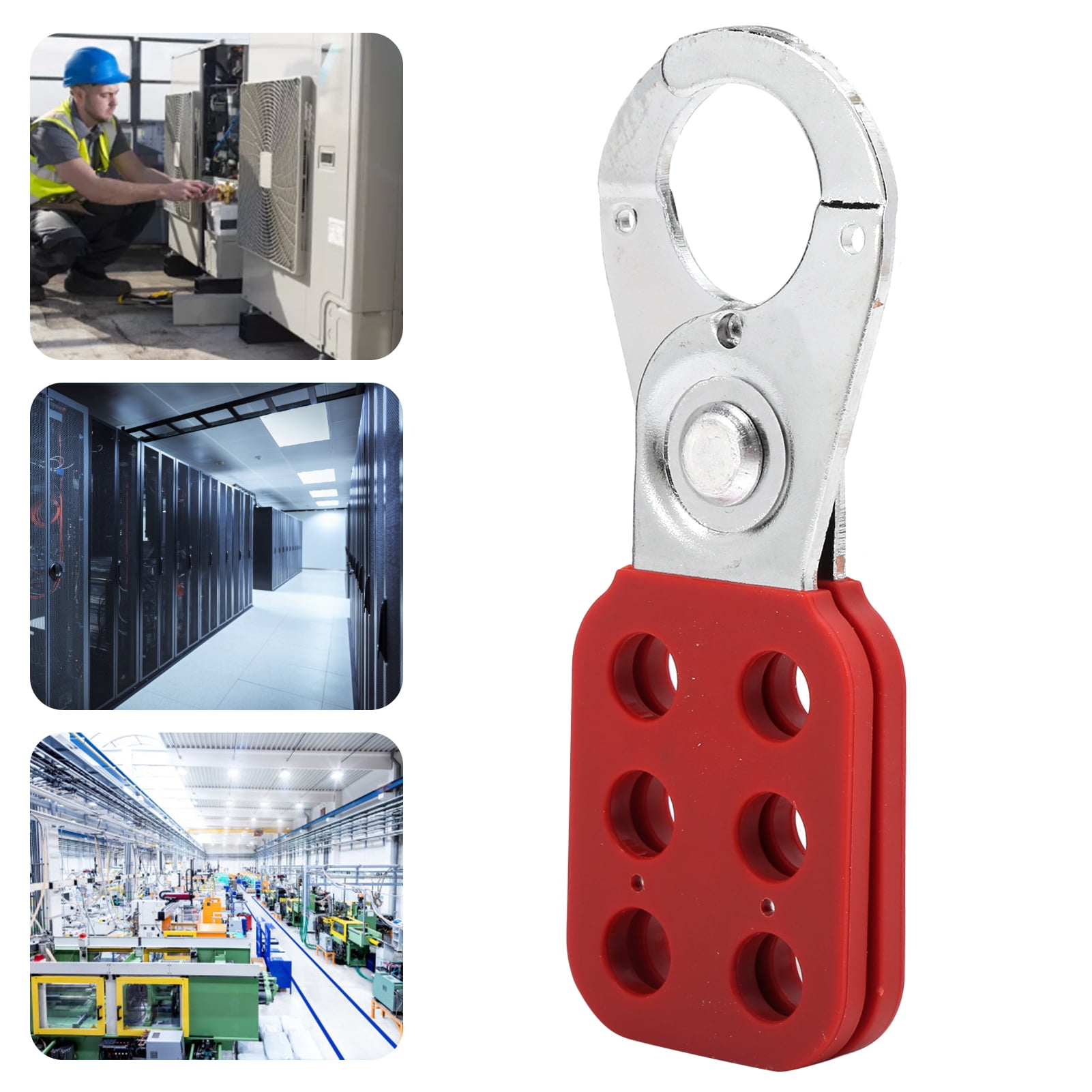 Lock Hasp, Stainless Steel Lockout Hasp, Nylon Handle,for Padlock ...