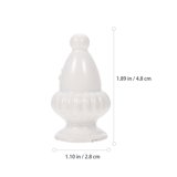 MLINS White Zinc Alloy Lampshade Finial for Decor Elegant Modern Lamp ...