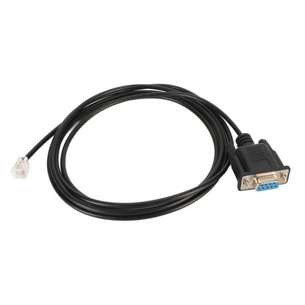 Cable de consola serie RS232 DB9Pin hembra a RJ11 RJ12 6P6C LAN para ...