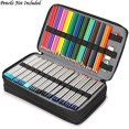 300 Slots Colored Pencil Organizer - Deluxe PU Leather Pencil Case ...