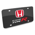 Honda Red Logo Civic Type R Carbon Fiber Look Graphic Special Aluminum ...