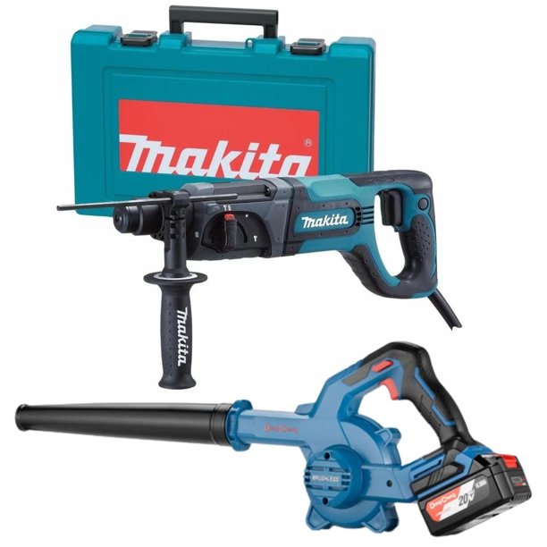 Rotomartillo Makita HR2475 + Sopladora inalámbrica 20V DC | Bodega ...