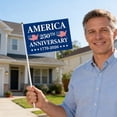 20 Pack 8.2x5.5 Inch Small American Flags on Stick,4th of July ...