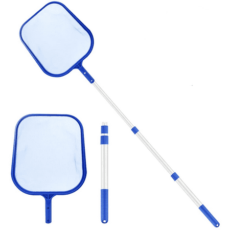 NETSENG Surface Landing Net Leaf Skimmer with Aluminum Telescopic Rod ...