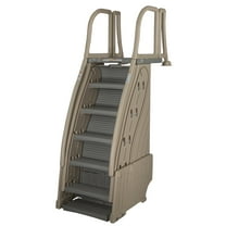Confer Curve Step System for In-Ground Pools, 3 Steps, Resin, Supports ...