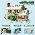 Christmas Snow Village Building Block Set with LED Lights Holiday ...