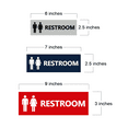 Basic Unisex Restroom Sign (Dark Brown) - Large - Walmart.com