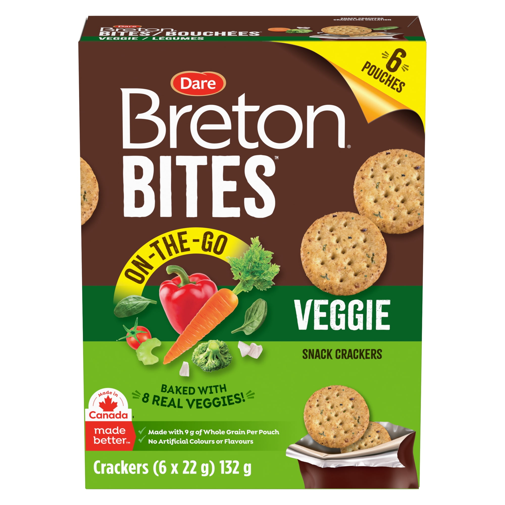Click here for Breton Veggie Bites Pouches 6x22g 132 G prices