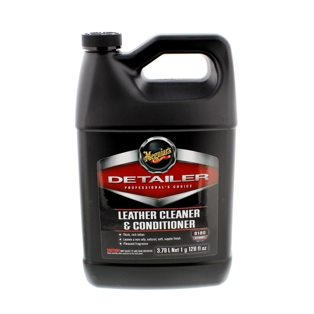 Meguiar's D18001 Detailer Leather Cleaner & Conditioner, 1 Gallon ...