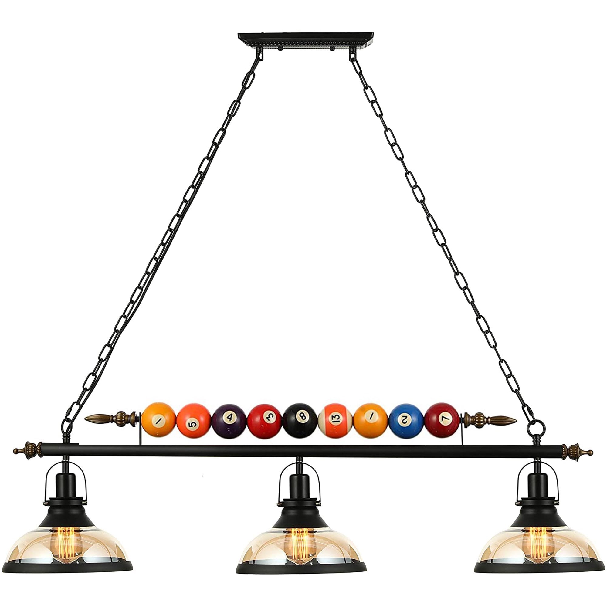 iMeshbean 39" Hanging Pool Table Light Fixture Billiard Pendant Lamp w ...