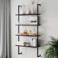 Benji Floating Wall Book Shelves 3-Tier Display Shelf Decorative ...