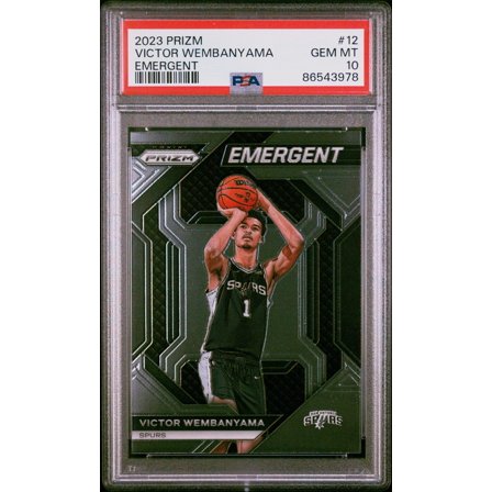 Graded 2023 Panini Prizm Draft Picks Victor Wembanyama #1 Fireworks ...
