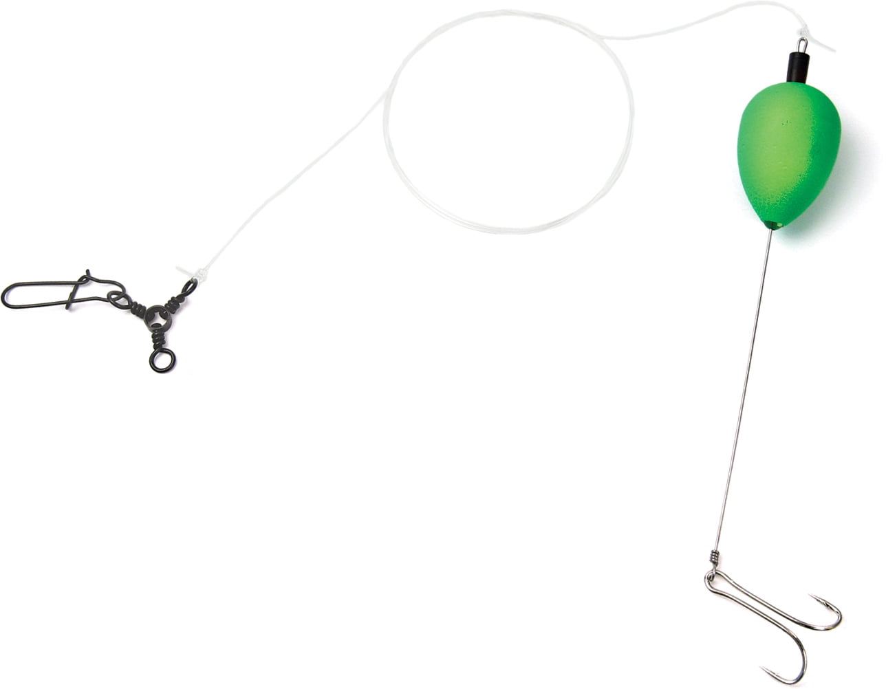 Sea Striker Deluxe Finger Mullet Fishing Rig, 1 1/4" Green Pear Float ...