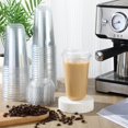 Clear Plastic Cups with Sip Lids Disposable Round Bottom Togo Cups for ...